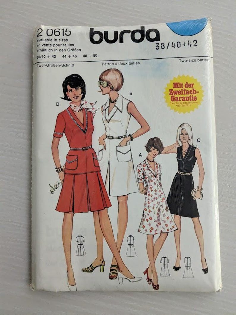 Uncut Sewing Patterns Burda 6964 5079 5425 4915 6235 6500 4826 3135 ...