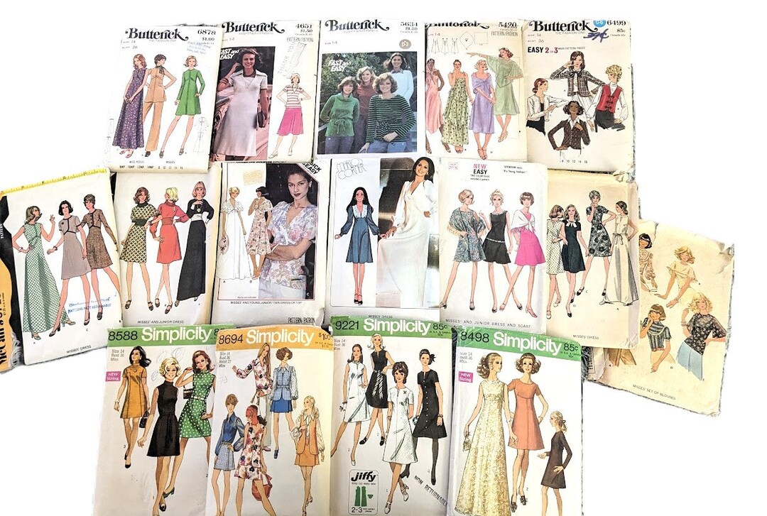 B36 1970s Vintage Sewing Pattern Mccalls 6071 4782 3608 2199 4610 2199 ...
