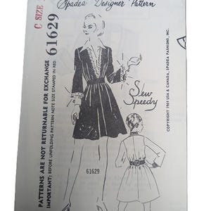 Vintage 1940s/50s Sewing Pattern Mail Order Anne Adams 4888 4984 4854 ...