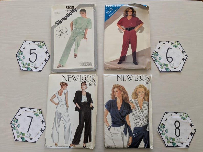 Vintage Sewing Pattern Simplicity 9811 5753 8587 9238 9259 9765 9718 ...
