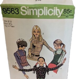Vintage 1970s Sewing Pattern Mccalls 2308 6110 Simplicity 5373 9118 ...