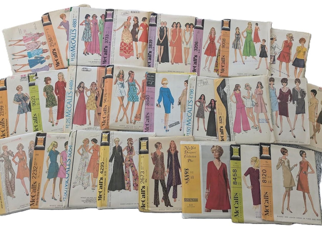 UNCUT Vintage Sewing Pattern Mccalls 2276 2558 4883 3733 9008 3206 3542 ...