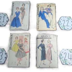 1950/60s Vintage Sewing Pattern Vogue 5109 7781 7855 4971 5565 4243 ...