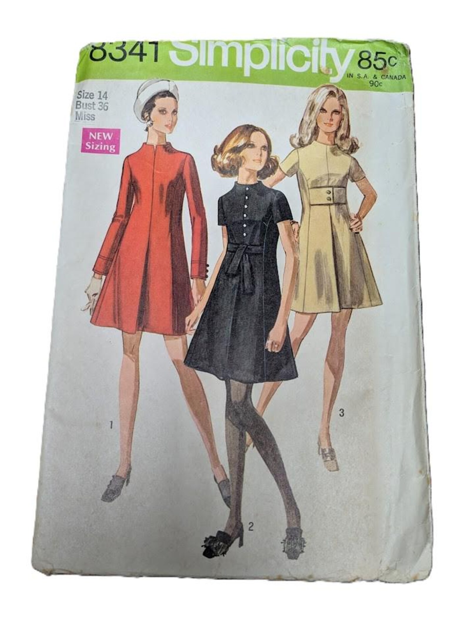 B36 1960s Vintage Sewing Pattern Simplicity 8341 6094 4694 7115 5821 ...