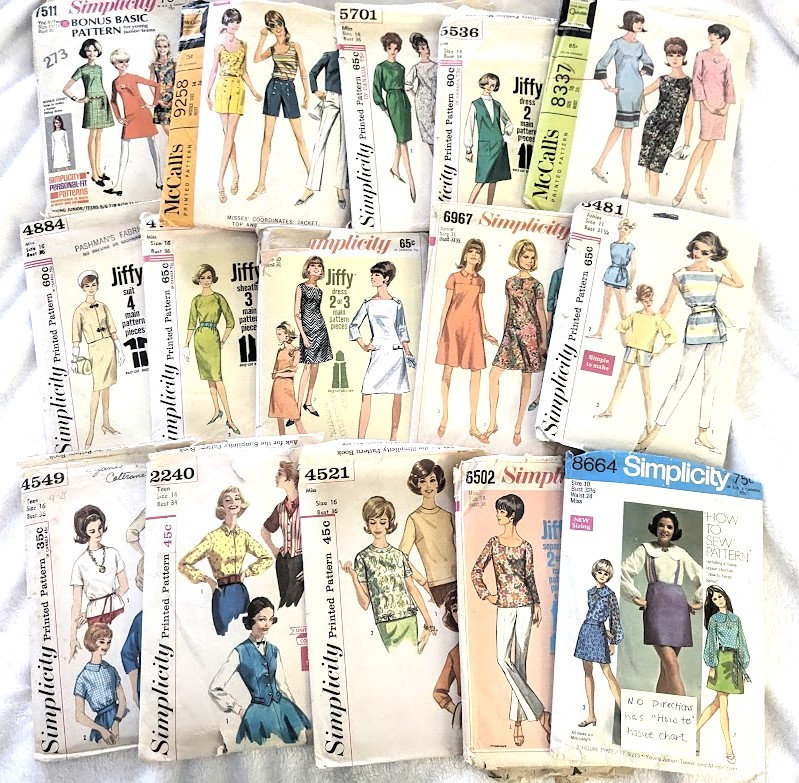 10-18 1960s Vintage Sewing Pattern Mccalls 8337 9258 2365 8020 ...