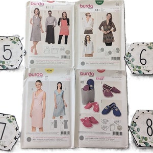 Burda Sewing Pattern 6629 6522 6547 6490 6631 6883 6909 6530 6754 6523 ...