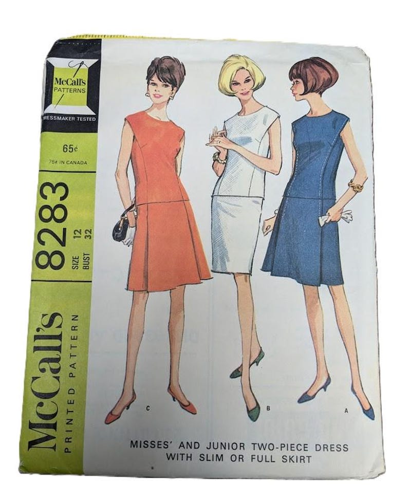 Uncut Vintage 1960s/70s Sewing Pattern Mccalls 2206 3025 9782 3377 2338 ...