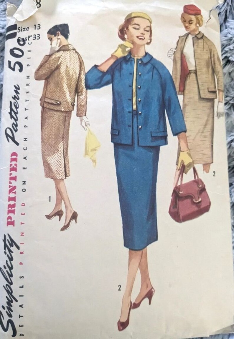 1950s Vintage Sewing Pattern Simplicity 1798 1124 1450 3670 4437 4019 ...