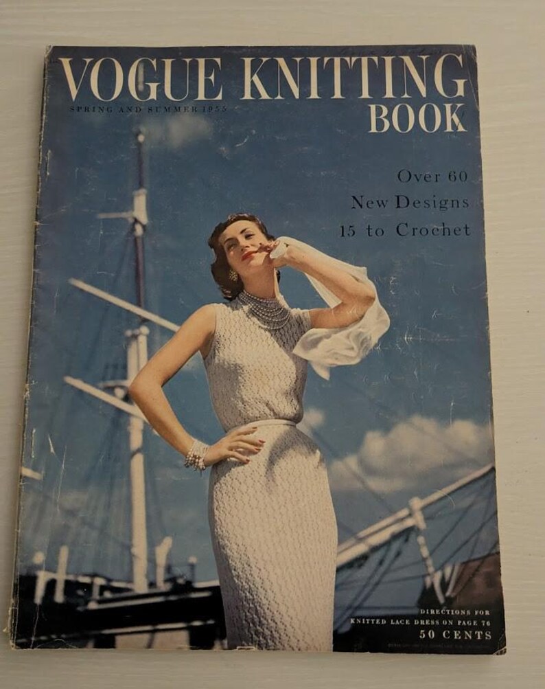 Vintage Vogue Knitting Book Patterns Magazine Fall Winter 1953 1949 1955 Spring Summer 1953 1952 ...
