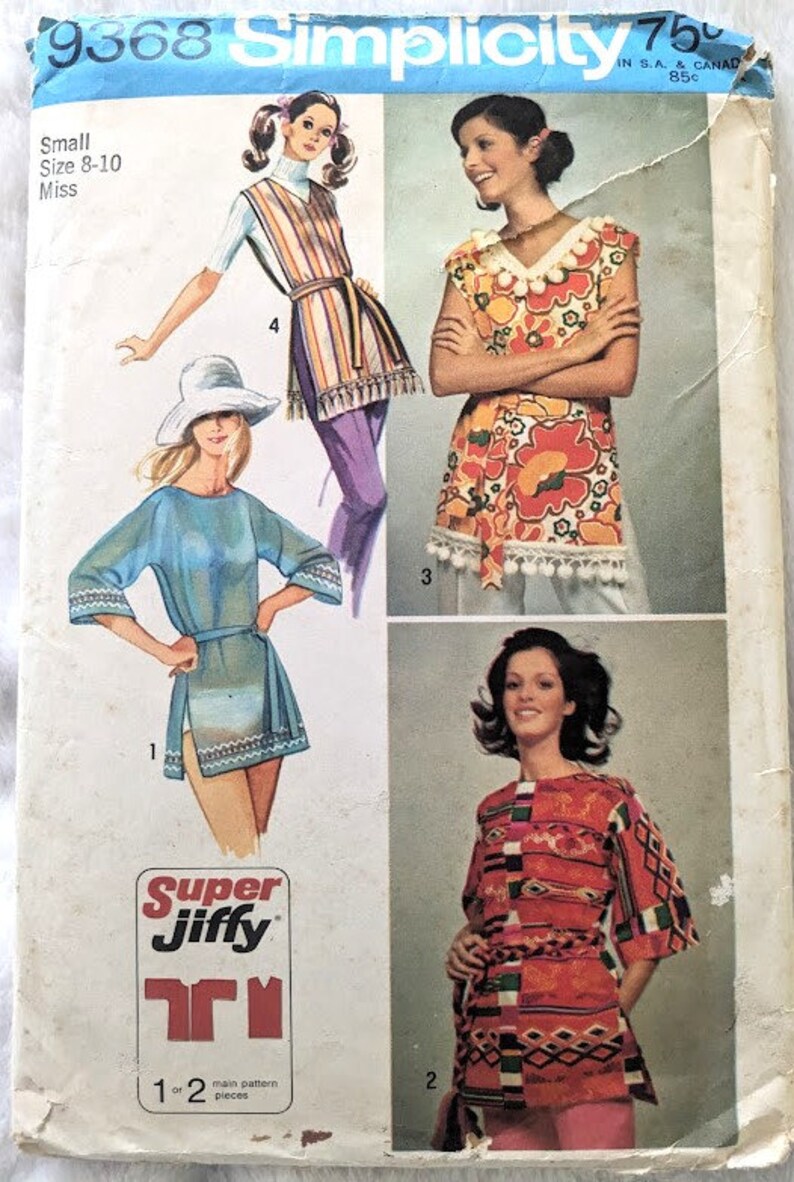B32.5 Vintage 1970s Sewing Pattern Simplicity 9368 6100 9410 9073 5808 ...