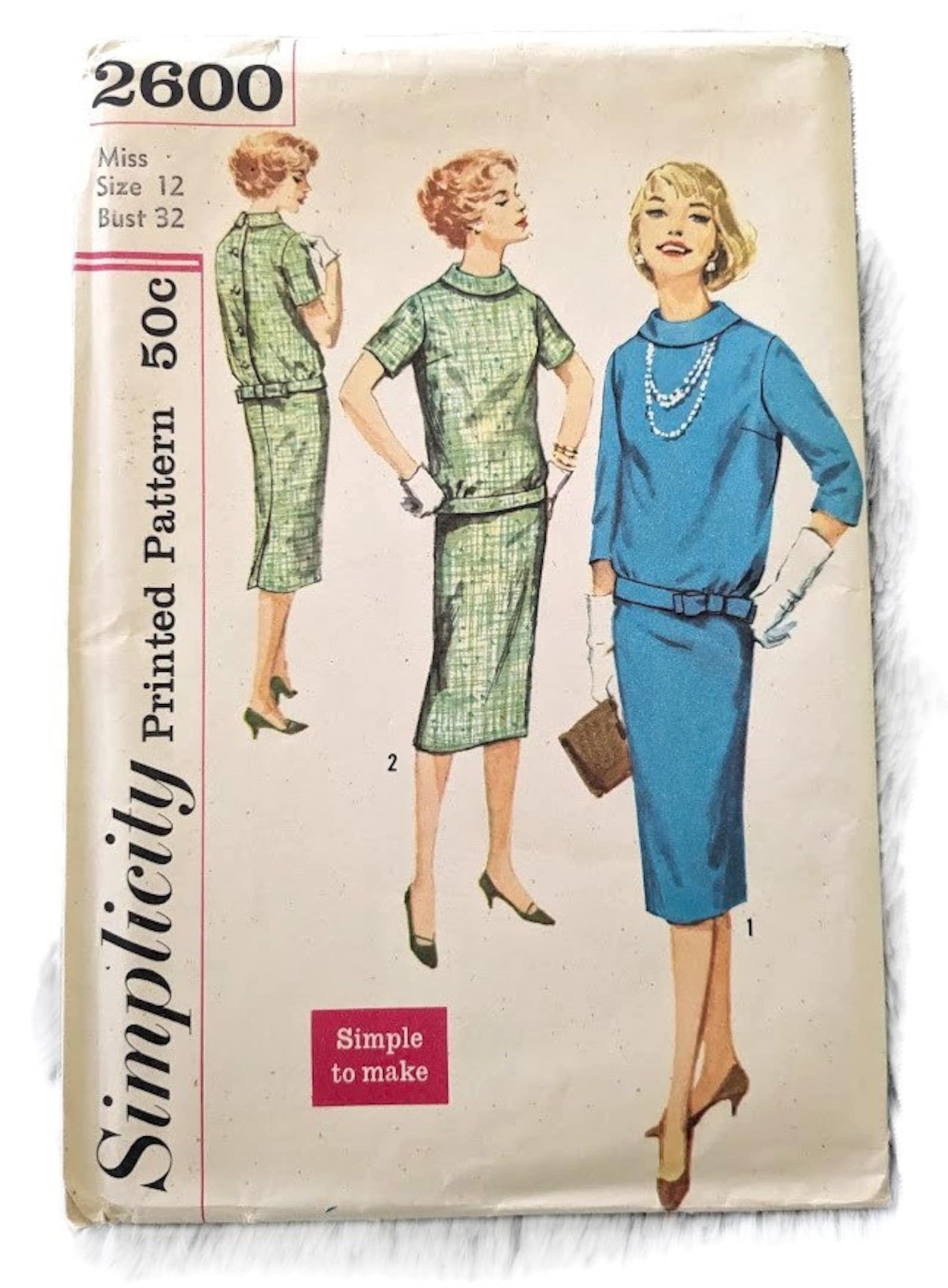1950s/60s Vintage Sewing Pattern Simplicity 3360 3901 4336 3591 Mccalls ...