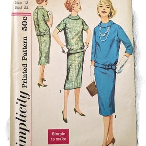 1950s/60s Vintage Sewing Pattern Simplicity 2600 4336 3591 3663 Mccalls ...