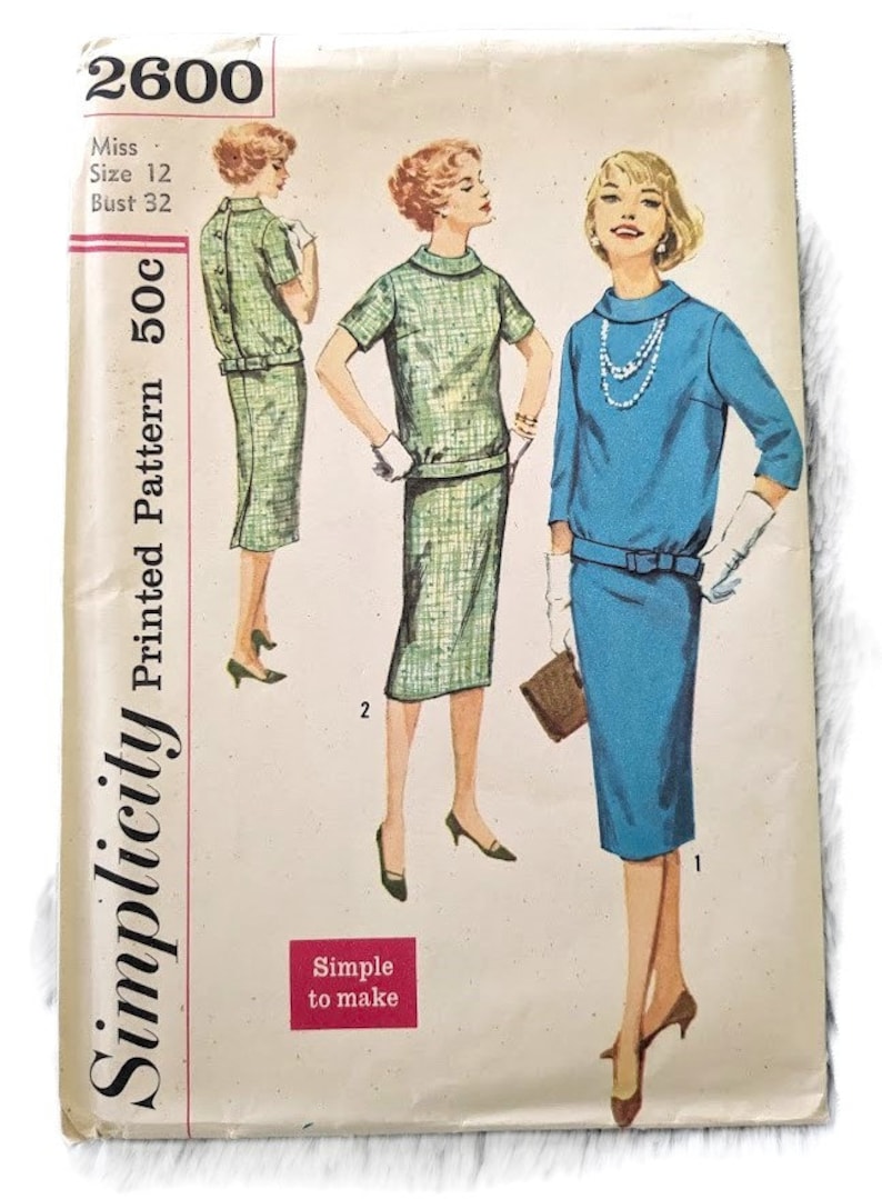 1950s/60s Vintage Sewing Pattern Simplicity 3360 3901 4336 3591 Mccalls ...
