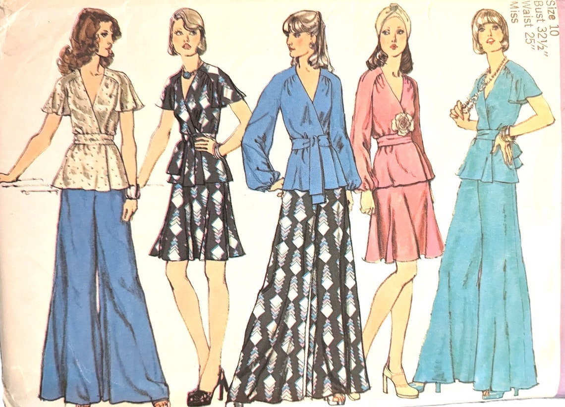 B32.5 Vintage 1970s Sewing Pattern Simplicity 9368 6100 9410 9073 5808 ...