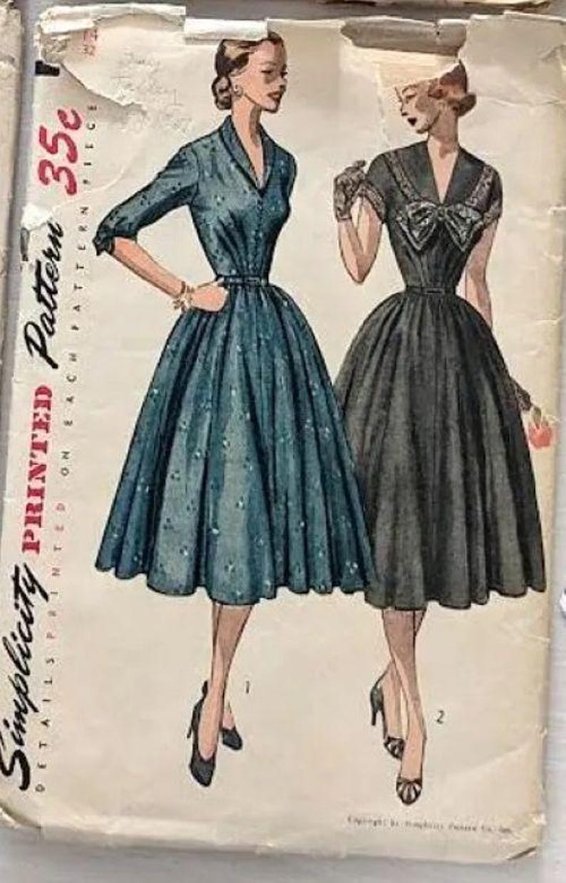 1950/40s Vintage Sewing Pattern Butterick 4145 3210 4923 Simplicity ...