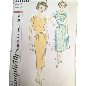 1950s/60s Vintage Sewing Pattern Simplicity 2500 4336 3591 Mccalls 4625 ...