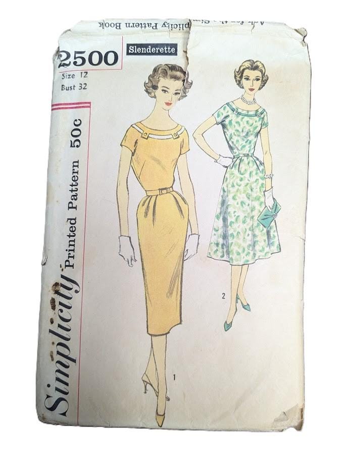 1950s/60s Vintage Sewing Pattern Simplicity 2600 3591 3663 Mccalls 8494 ...