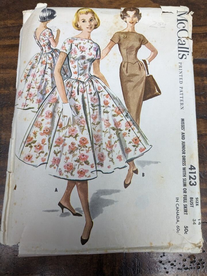 U Pick 1950s Vintage Sewing Patterns Rockabilly Dress Full/slim Skirt ...
