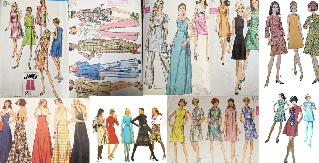 Size 14 U Pick 1970s Vintage Sewing Pattern Simplicity 9544 9370 9576 ...