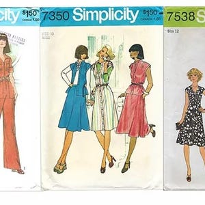Vintage Sewing Pattern Simplicity 6024 6094 8849 6383 6490 6627 6651 ...