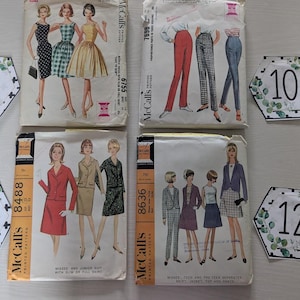 1960s Vintage Sewing Pattern Simplicity 3439 4979 6554 7344 8498 6923 ...