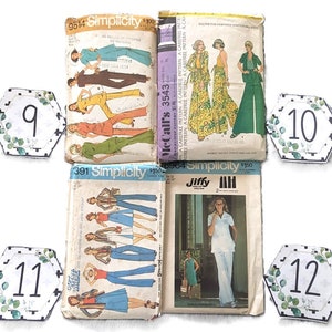 B34 1970s Sewing Pattern Simplicity 9073 7049 5792 7959 9514 7391 6964 ...