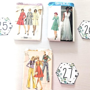 Vintage Sewing Pattern Simplicity 8100 8818 5355 9148 5526 7439 6385 ...