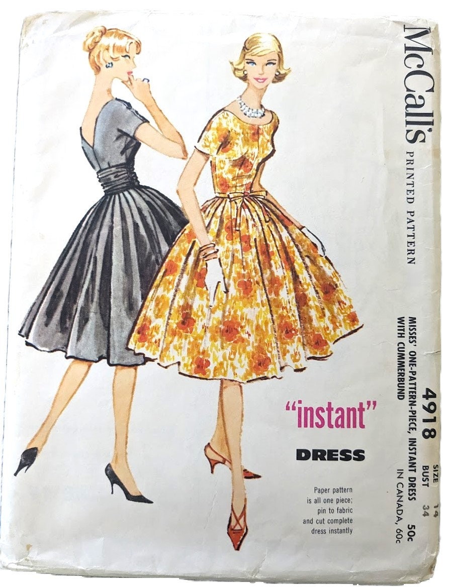 1950s/60s Vintage Sewing Pattern Simplicity 3360 3901 4336 3591 Mccalls ...