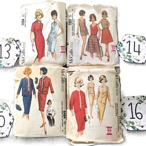 B36 1960s Vintage Sewing Pattern Simplicity 8341 6094 4694 7115 5821 ...