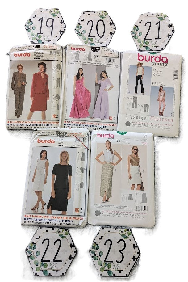 Burda Sewing Pattern 8646 8667 3735 7737 3626 3652 3709 5315 6804 8389 ...