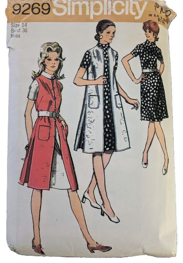1970s Vintage Sewing Pattern Simplicity 5350 9269 6156 9676 6573 7211 ...