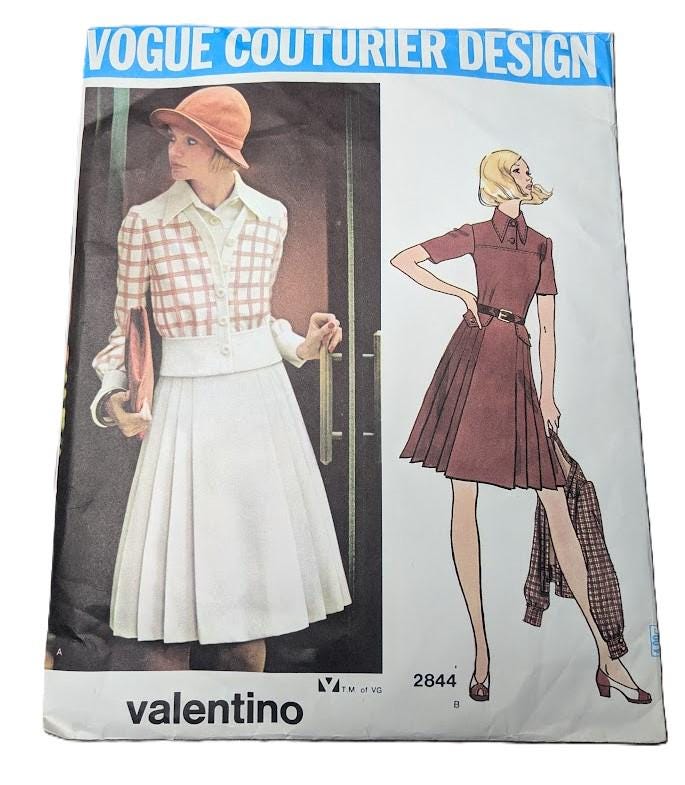 14/36 Vintage Sewing Pattern Vogue 7408 2770 Molyneux 1072 Chuck Howard ...
