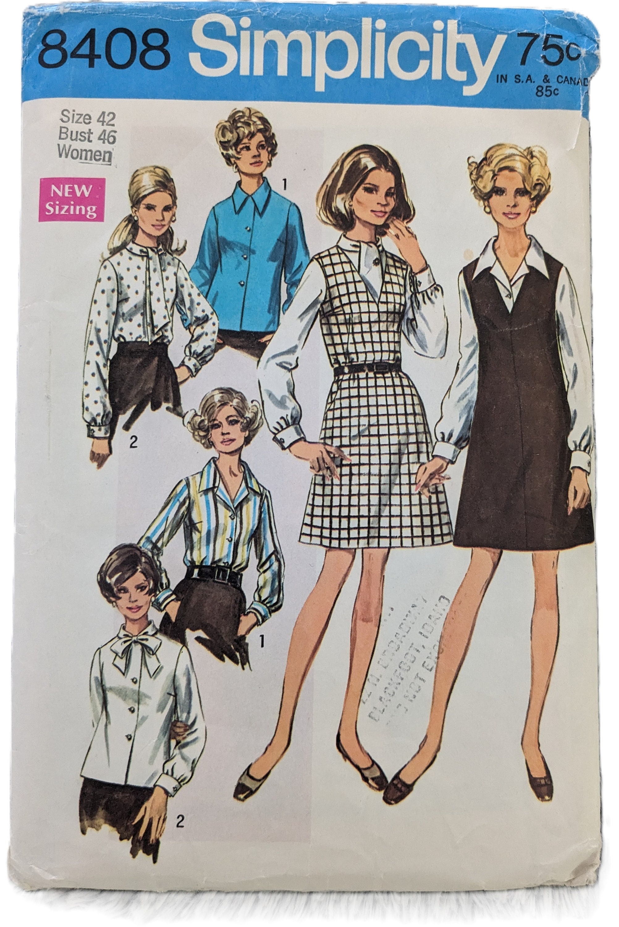U Pick 1960s Vintage Sewing Patterns Simplicity 8408 6308 7812 7856 ...