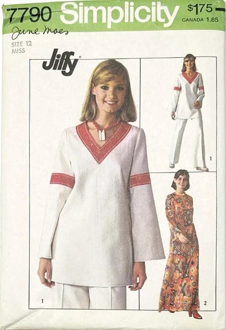 1970s Vintage Sewing Pattern Simplicity 5491 9927 7790 6433 9676 8698 ...