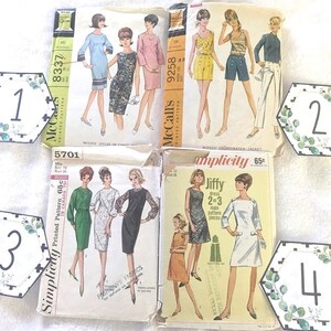 10-18 1960s Vintage Sewing Pattern Mccalls 8337 9258 2365 8020 9498 ...