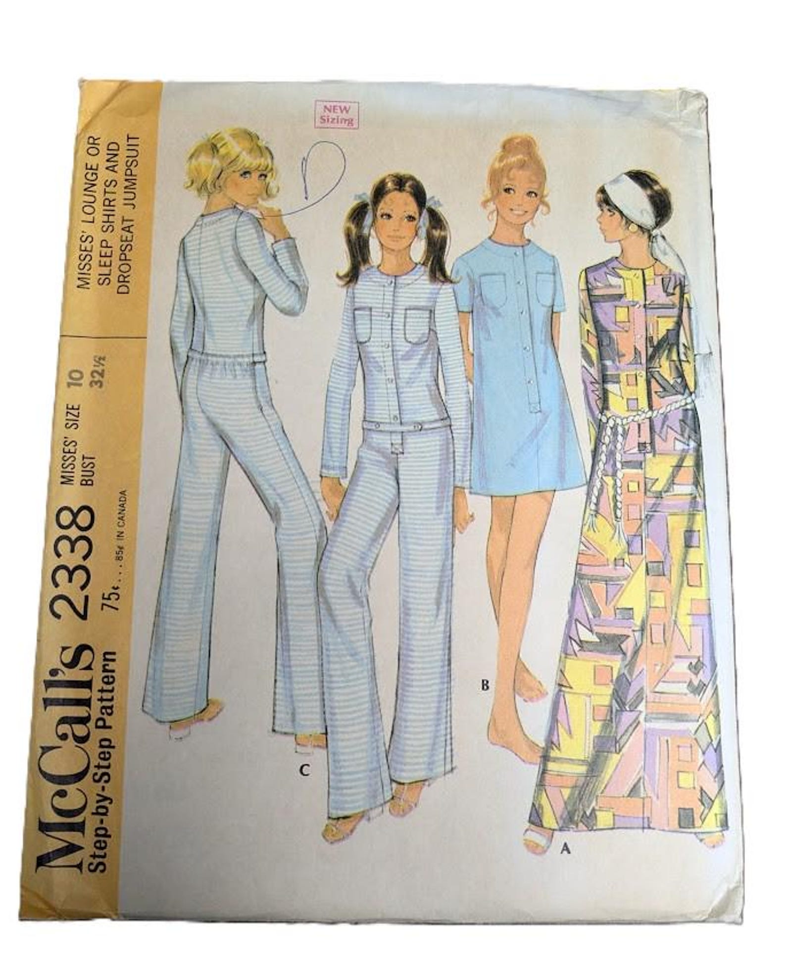 Uncut Vintage 1960s/70s Sewing Pattern Mccalls 2206 3025 9782 3377 2338 ...