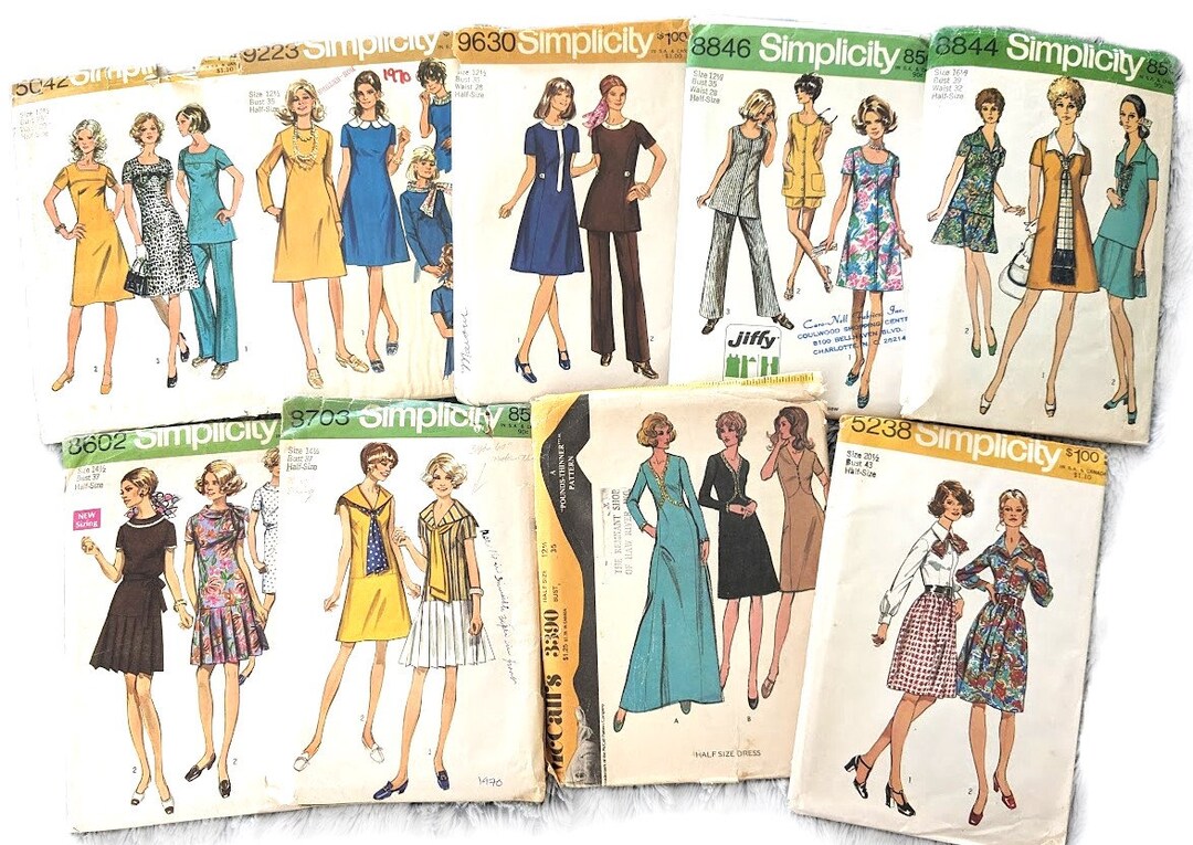 Half/plus Size Vintage 1960/70s Sewing Pattern Simplicity 6245 7030 ...