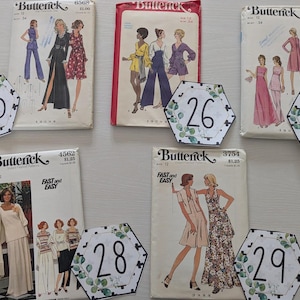 UNCUT Vintage Sewing Pattern Butterick 6077 3458 3078 4845 5983 5280 ...