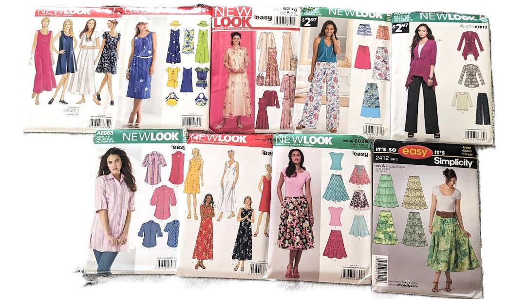 U Pick NEW LOOK UNCUT Ff Sewing Pattern 6422 6352 6866 6963 6024 6270 ...