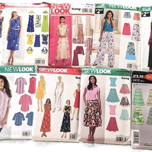 U Pick NEW LOOK UNCUT Ff Sewing Pattern 6271 6330 6899 6352 6866 6963 ...