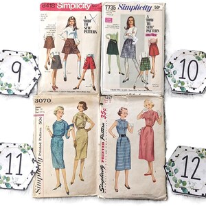 1960s Vintage Sewing Pattern Mccalls 9374 6276 7159 9421 Simplicity ...