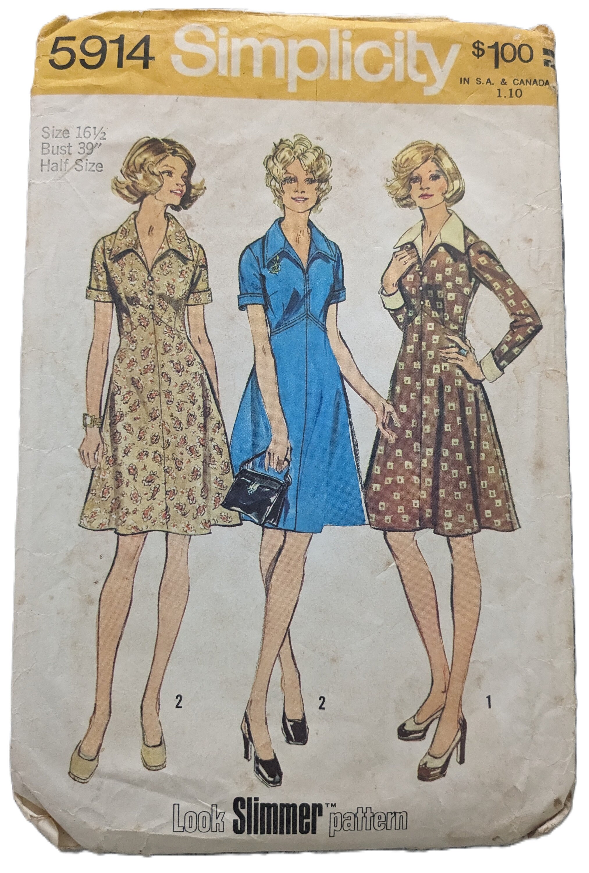 U Pick Vintage 1970s Sewing Patterns Simplicity 5207 5213 8356 5914 ...