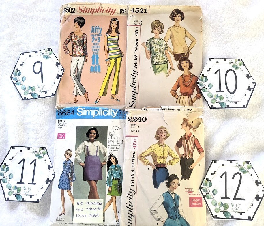10-18 1960s Vintage Sewing Pattern Mccalls 8337 9258 2365 8020 ...
