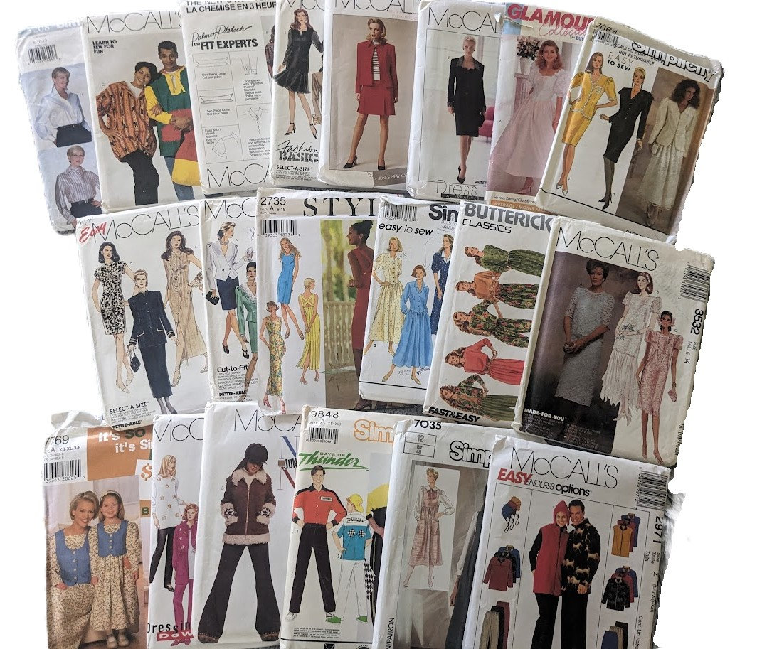 1990s Vintage Sewing Patterns Mccalls 5815 7942 2294 2971 7035 6796 ...