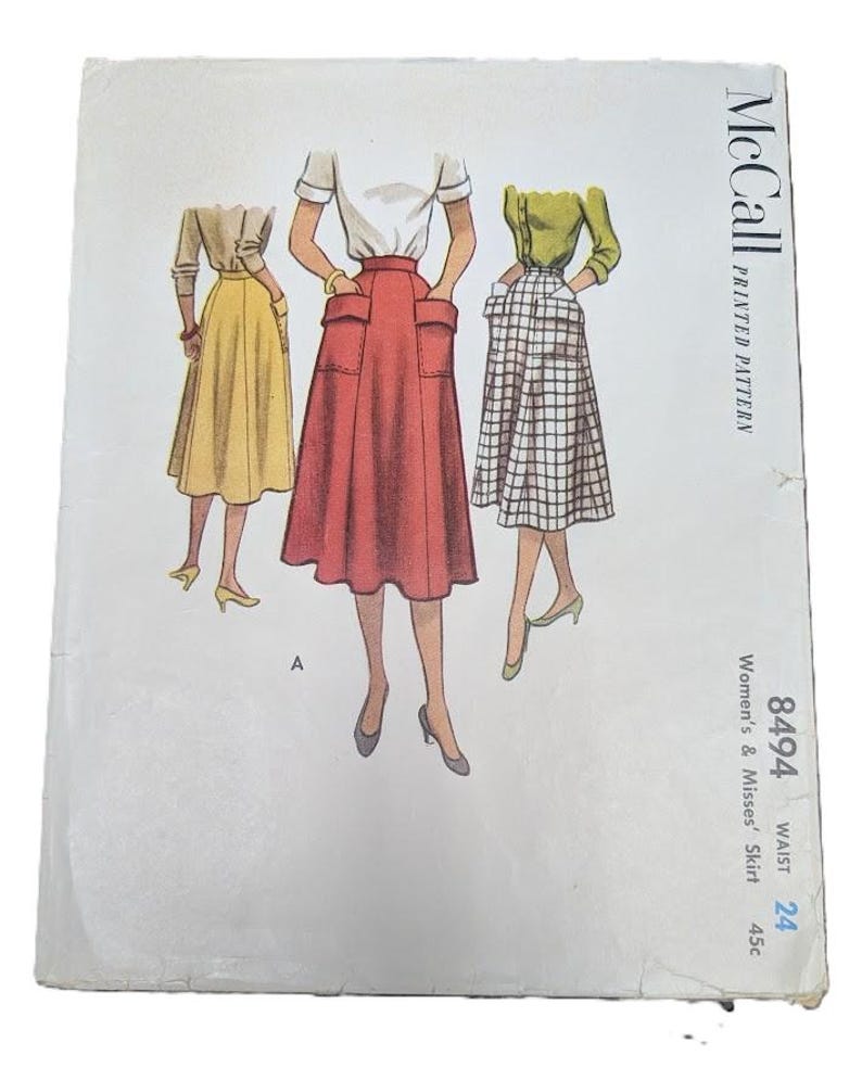 1950s/60s Vintage Sewing Pattern Simplicity 2600 3591 3663 Mccalls 8494 ...