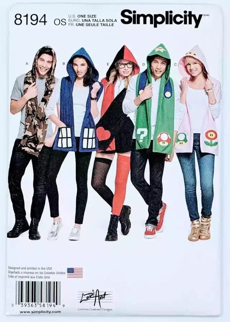 UC FF Sewing Pattern Simplicity 4782 8194 8018 7016 9822 New Look 6928 ...