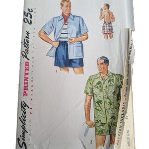 Vintage Mens Sewing Patterns Simplicity 8410 3201 5457 1617 6256 ...