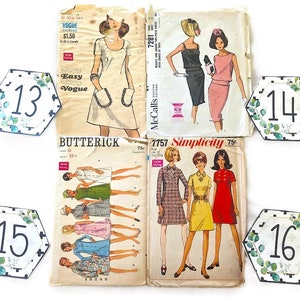 B32 1960s Sewing Pattern Simplicity 7582 7702 8411 7105 7853 2242 3622 ...