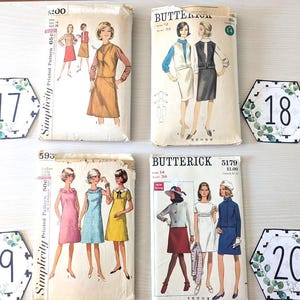 1960s Vintage Sewing Pattern Mccalls 8036 2244 8059 8395 Simplicity ...