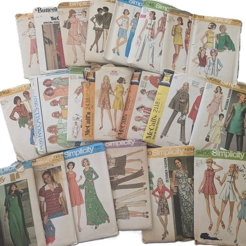 Vintage Sewing Patterns - Etsy